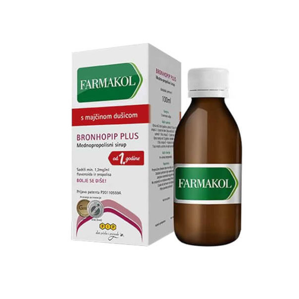 Bronhopip plus sirup, 120ml+20% gratis